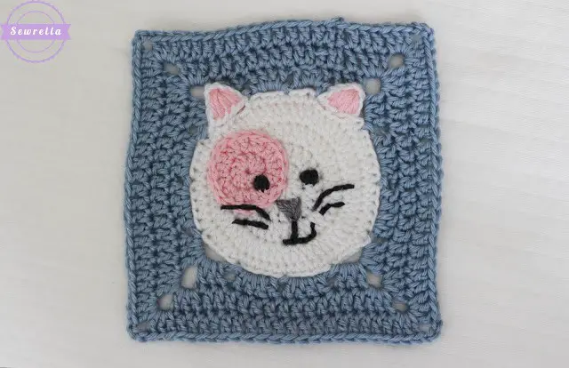 [Free Pattern] Whimsical Little Kitty Cat Square With Tons Of ...