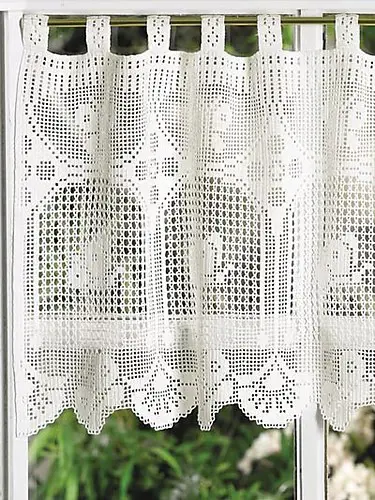 8 Crochet Curtain Patterns For Kitchen- Beautiful And Easy