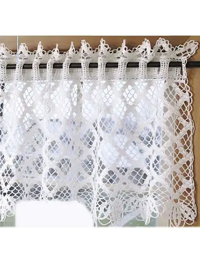 8 Crochet Curtain Patterns For Kitchen- Beautiful And Easy