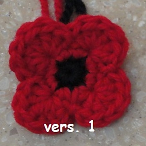 [Free Pattern] Crocheted Poppies- 5 Different Versions