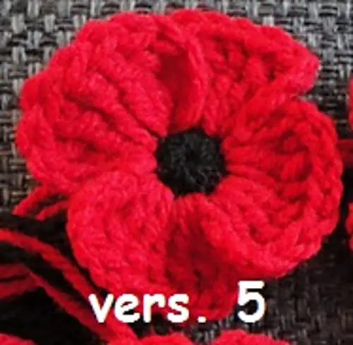 [Free Pattern] Crocheted Poppies- 5 Different Versions