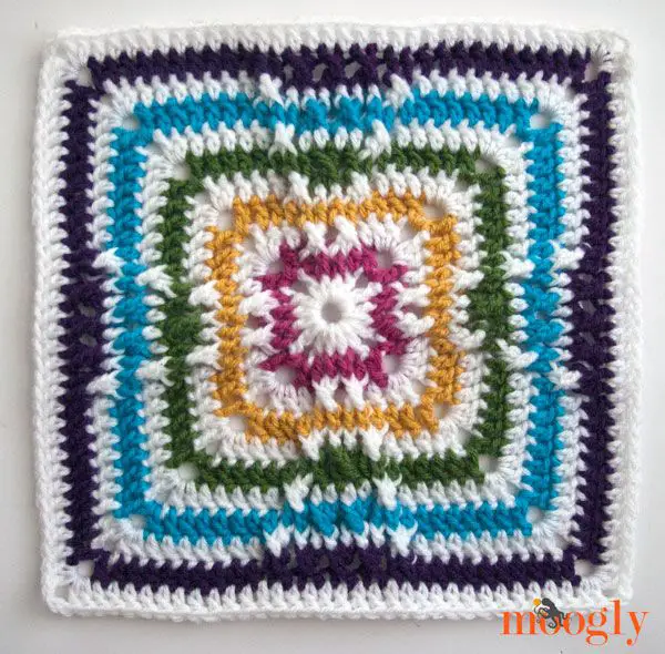 [Free Pattern] The Windmill Afghan Square Pattern