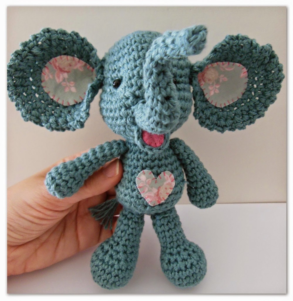[Free Pattern] Darling Little Bigfoot Elephant - Daily Crochet
