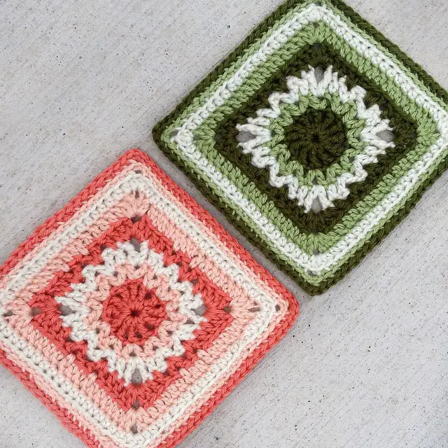 [Free Pattern] Really Fun To Make 6-Inch Square - Daily Crochet
