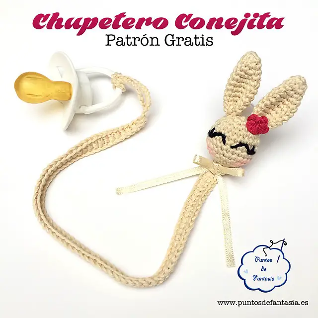 [Free Pattern] This Lovely Bunny Pacifier Will Keep Your Baby Happy ...