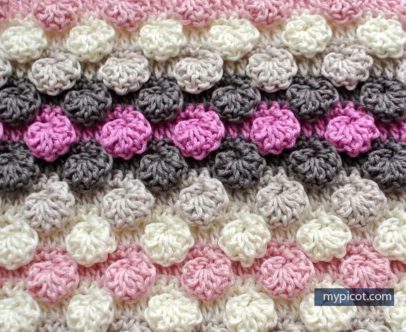[Free Pattern] Learn A New Crochet Stitch: Crochet Textured Bobble ...