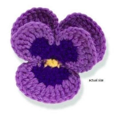 Pansy Free Crochet Pattern - Knit And Crochet Daily