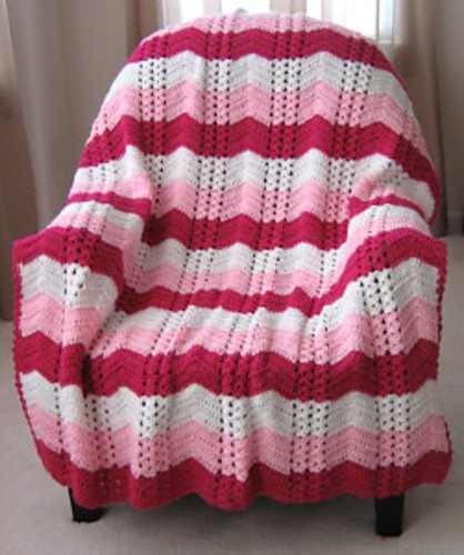 Elegant Double Shell Ripple Throw - Daily Crochet