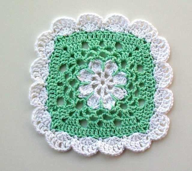 This Adorable Crochet Scallops Dishcloth Is The Perfect Addition To ...