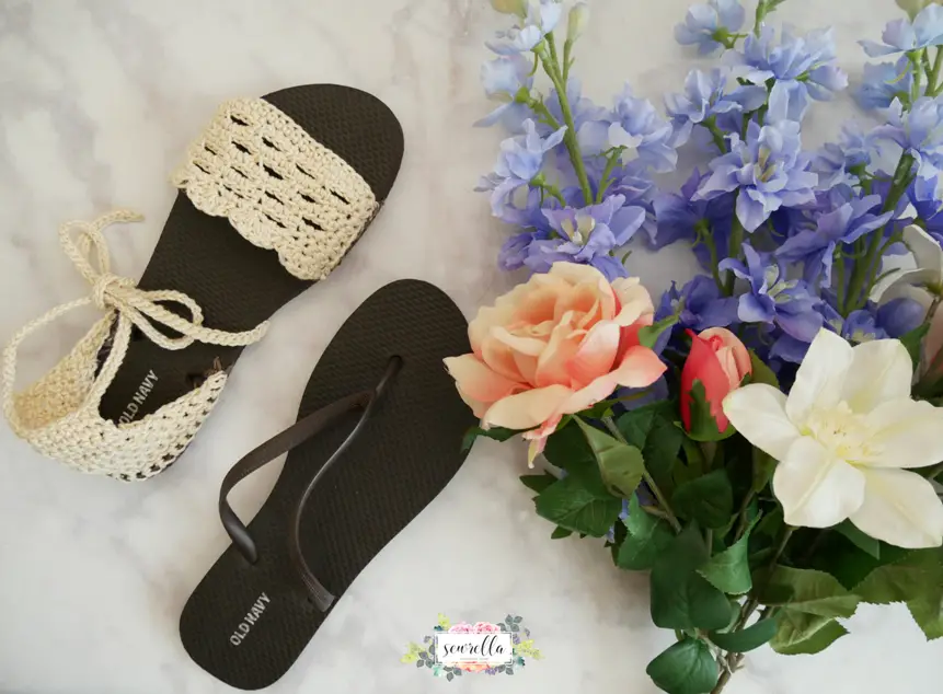 How To Make Cute Crochet Sandals With Flip Flop Soles - Daily Crochet