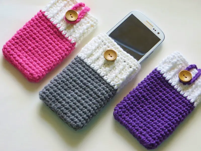 [Free Pattern] The Best Crocheted Phone Case You Will Ever Find - Daily ...