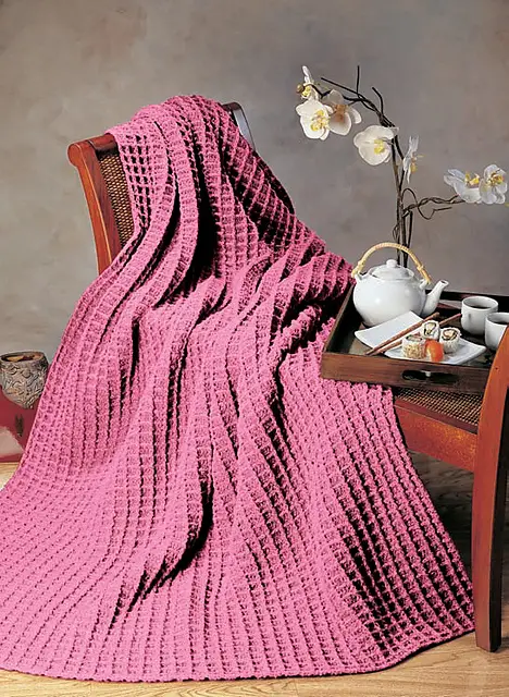 Super Easy And Very Meditative Shadow Box Crochet Throw - Daily Crochet