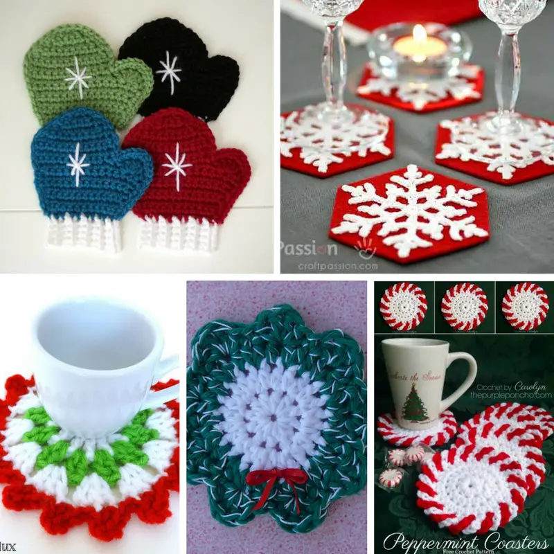 [Free Patterns] 5 Festive Winter Coasters To Spice Up The Christmas ...