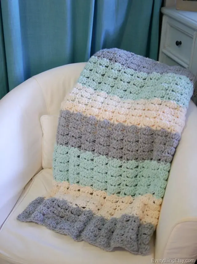 [Free Pattern] Fabulous And Ridiculously Easy Crochet Shell Stitch ...