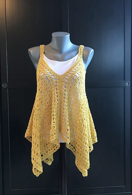 Very Easy And So Fabulous Crochet Tank Top Free Pattern - Daily Crochet