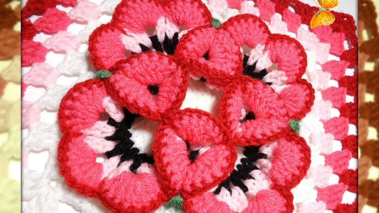 Free And Fabulous Crochet 3D Flower Granny Square Pattern - Daily Crochet