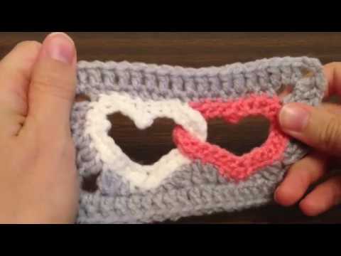 Crochet Linked Hearts Free Pattern