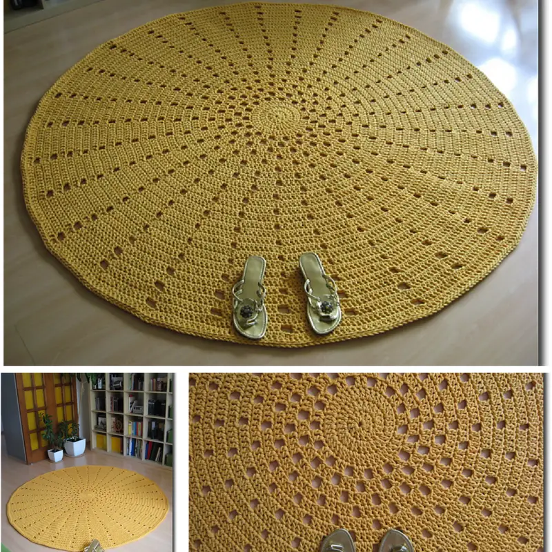 7 Free Crochet Rug Patterns That Add Life To Your Home- DailyCrochet