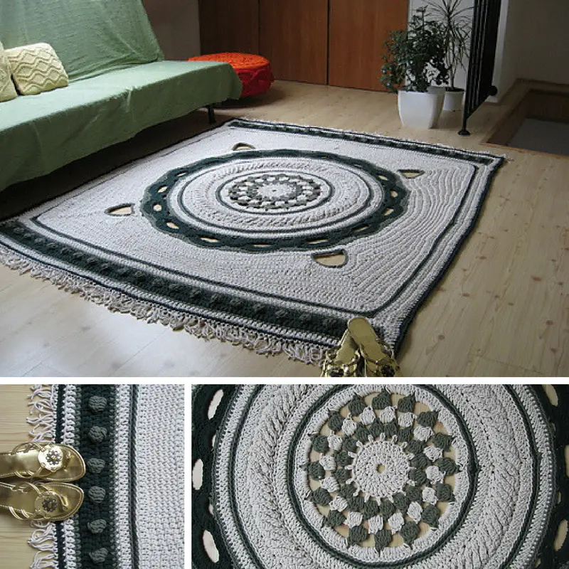 7 Free Crochet Rug Patterns That Add Life To Your Home- DailyCrochet