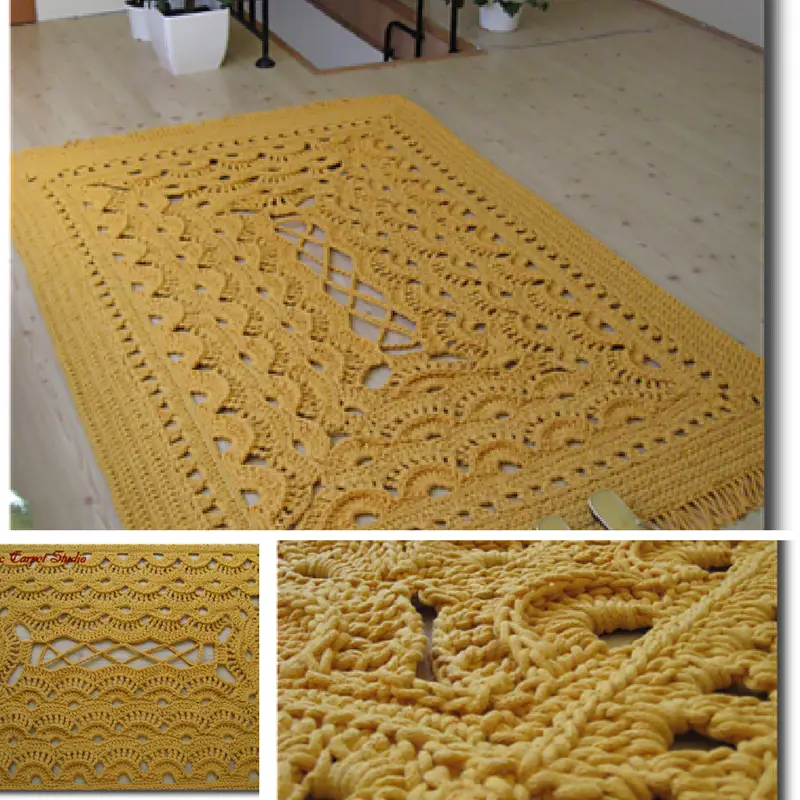 7 Free Crochet Rug Patterns That Add Life To Your Home- DailyCrochet