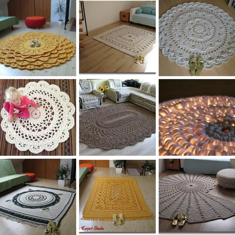 7 Free Crochet Rug Patterns That Add Life To Your Home- DailyCrochet