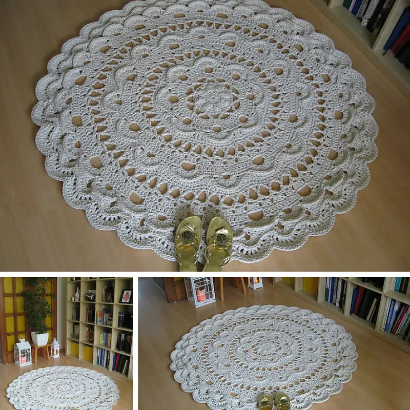 7 Free Crochet Rug Patterns That Add Life To Your Home- DailyCrochet
