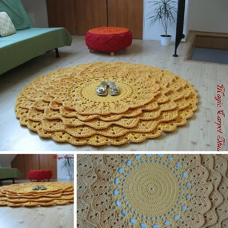 7 Free Crochet Rug Patterns That Add Life To Your Home- DailyCrochet