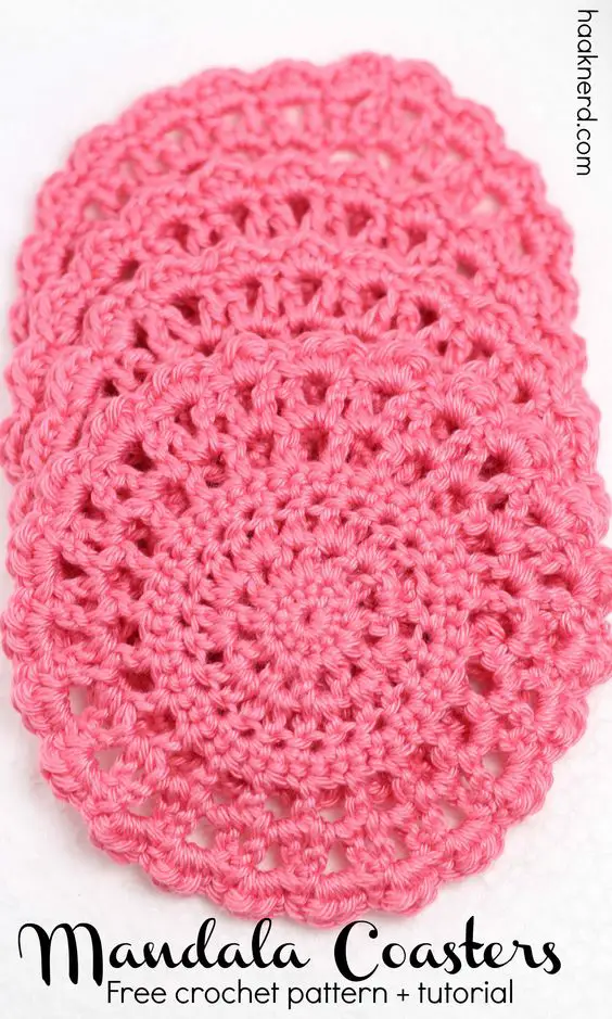 Crochet Mandala Coasters Are Such A Stylish Touch On Your Table - Daily ...