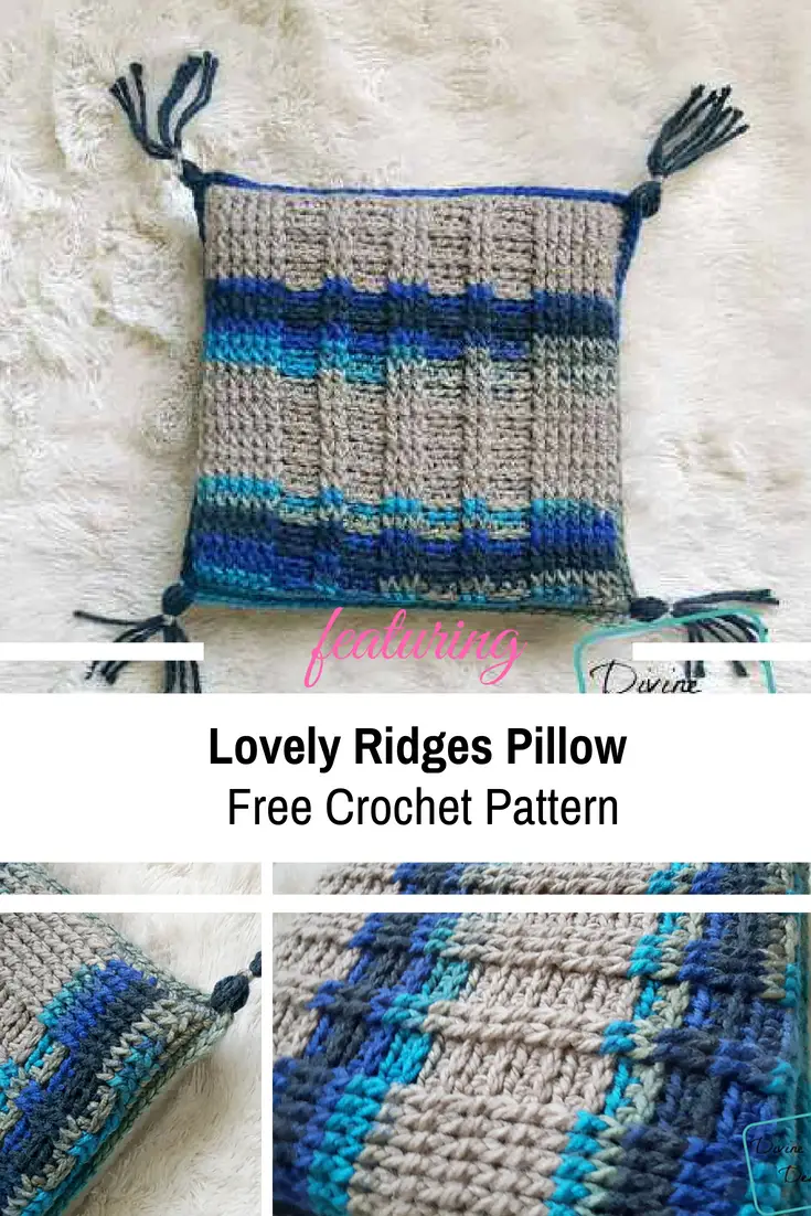 Lovely Ridges Pillow Free Crochet Pattern- Daily Crochet Patterns