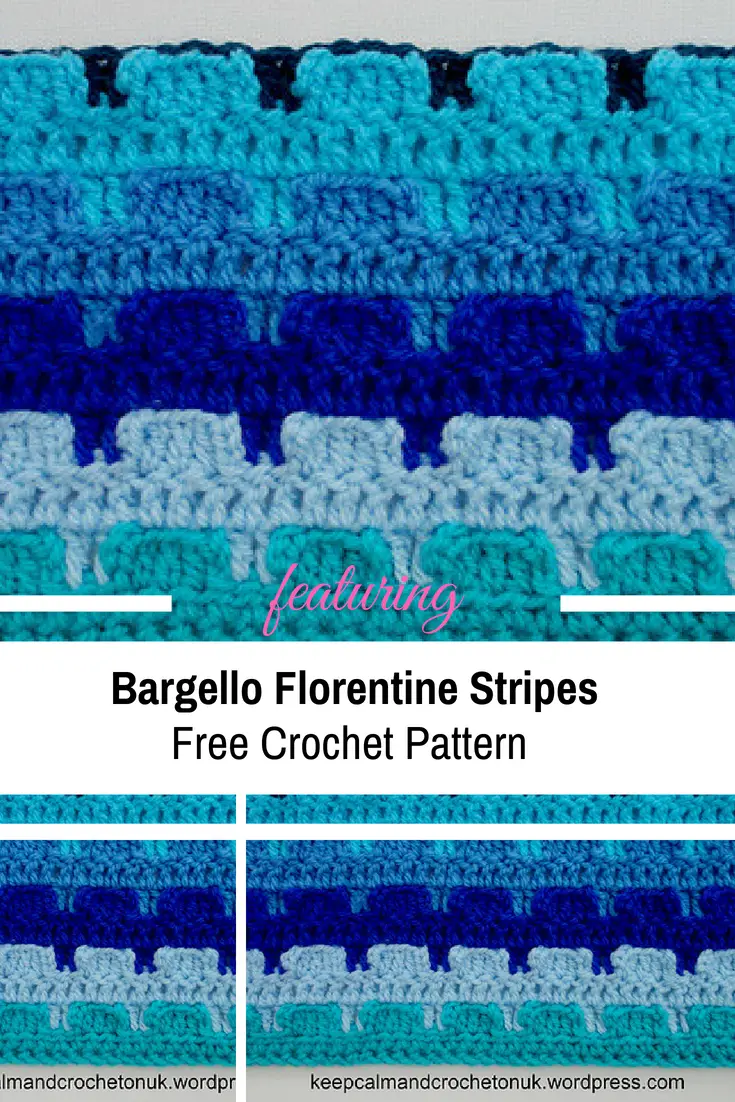Learn A New Crochet Stitch: Bargello Florentine Stripes - Daily Crochet