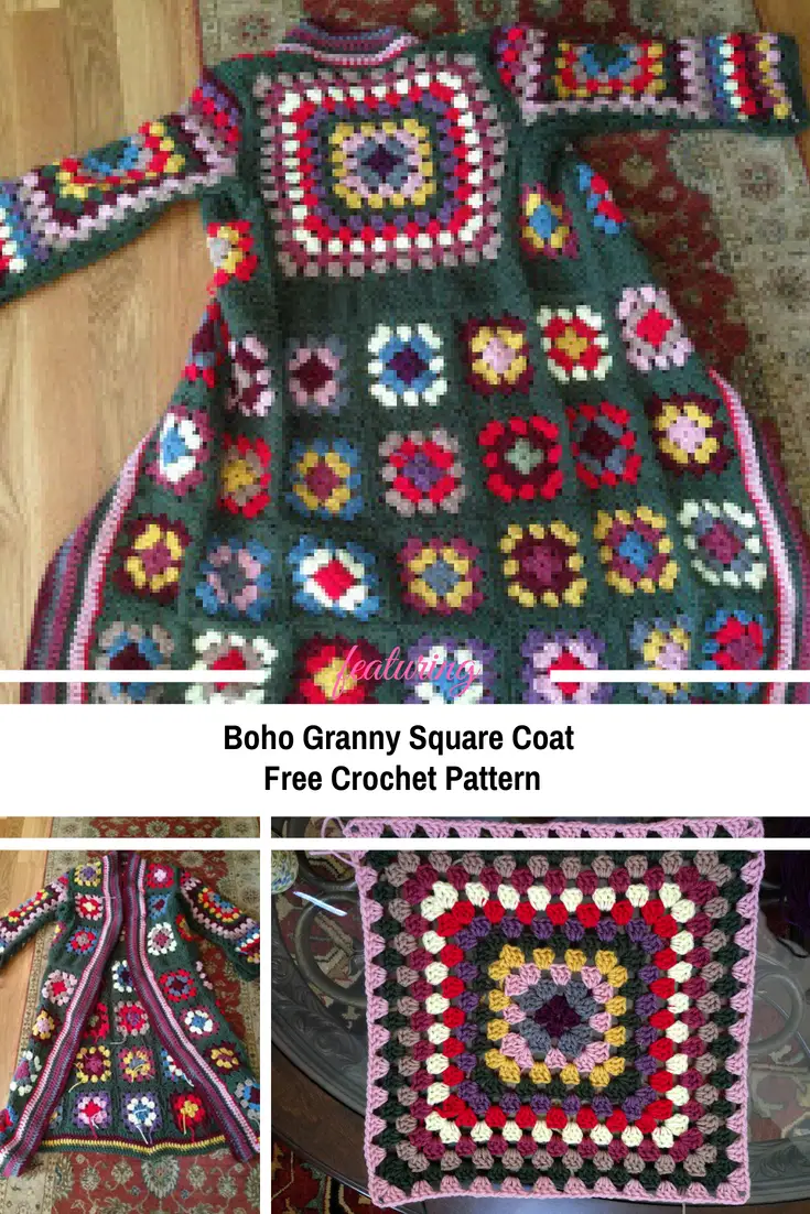 Fabulous Boho Granny Square Coat - Daily Crochet