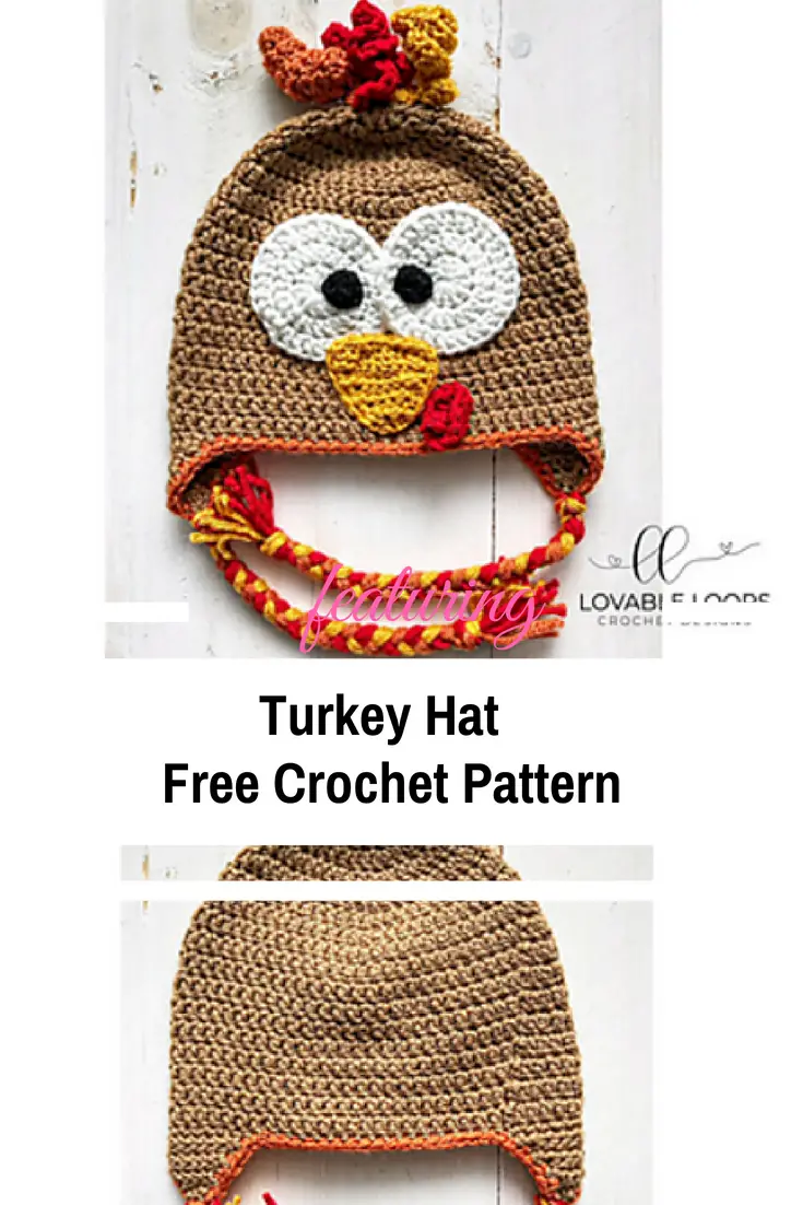 Really Easy And Cute Thanksgiving Turkey Hat Free Pattern All Sizes ...