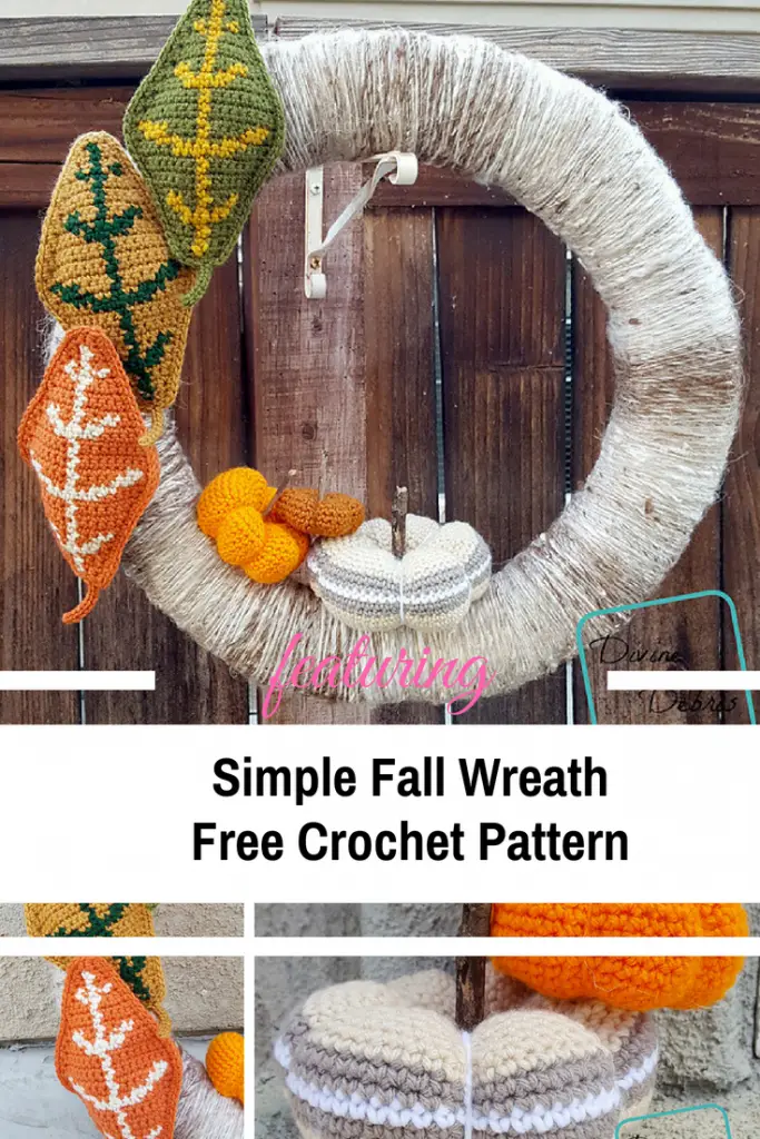 Beautiful Crocheted Fall Wreath To Greet Your Guests With A Little ...