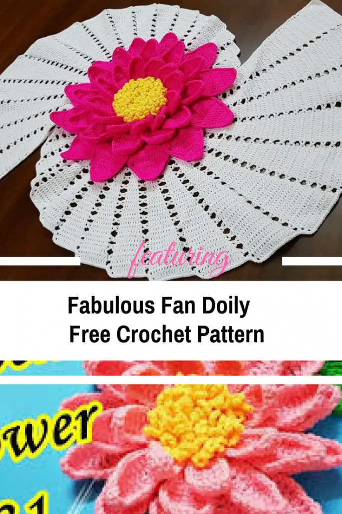 Fabulous And Free Crochet Fan Doily Pattern