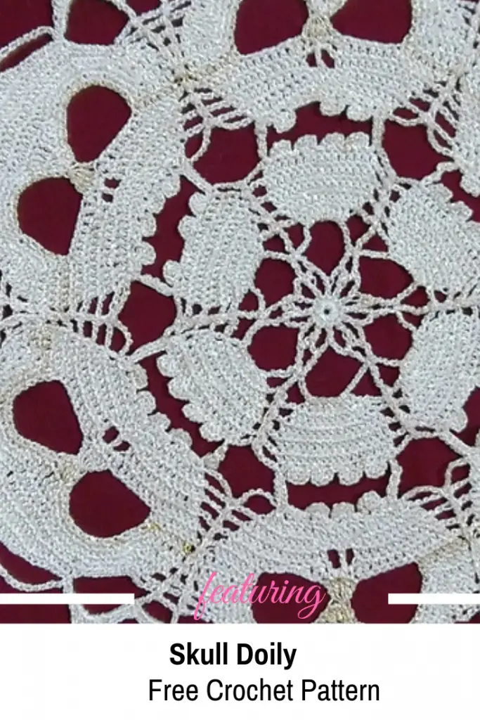 Skull Doily Free Crochet Pattern Designed With Amazing Artfulness ...