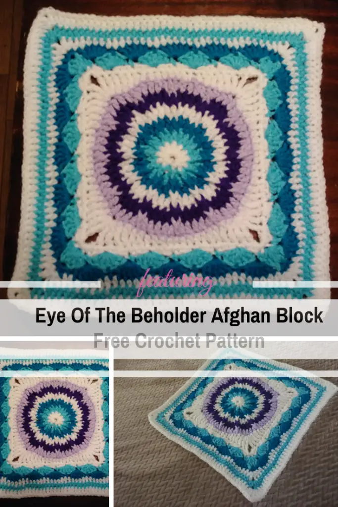 Beautiful Crochet Square Made Working In The Rounds - Daily Crochet