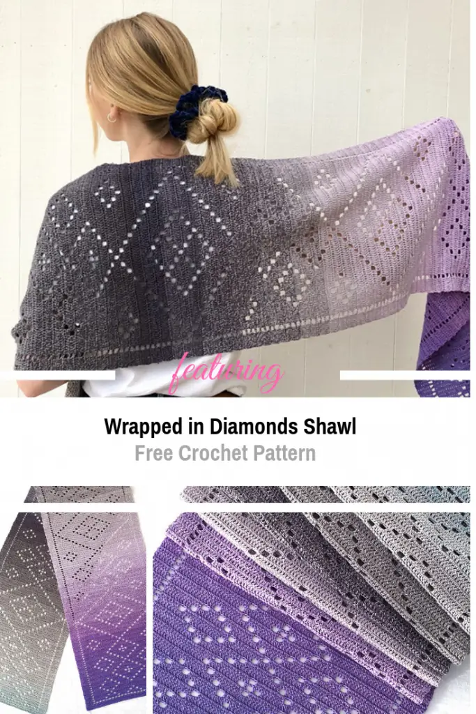 Absolutely Gorgeous Filet Crochet Shawl Free Crochet Pattern - Daily ...