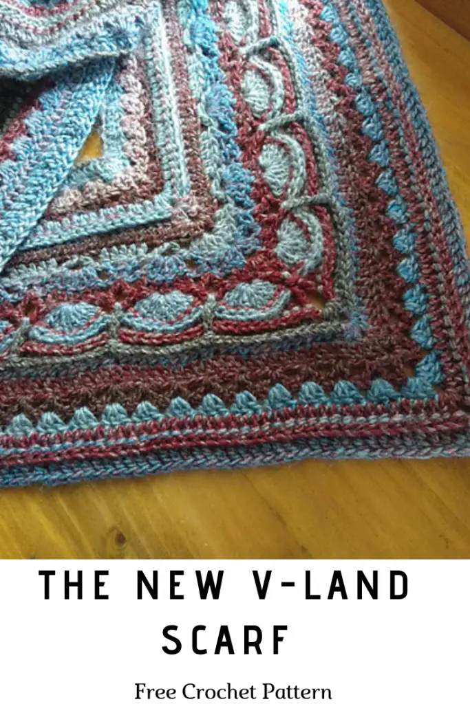 V Shaped Scarf Crochet Pattern - Daily Crochet