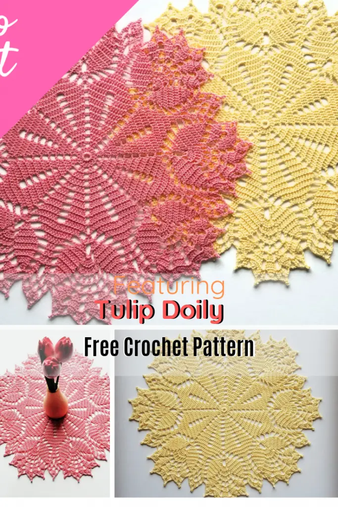 Gorgeous Free Crochet Tulip Doily Pattern - Daily Crochet
