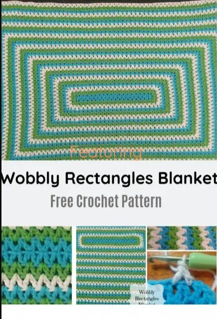 Easy And Beautiful Crochet Rectangle Blanket Worked In The Round - Knit ...