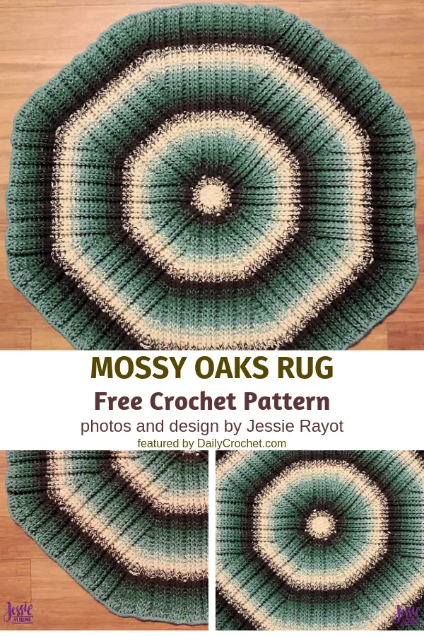 Crochet Round Rug Pattern With Amazing Texture - Daily Crochet