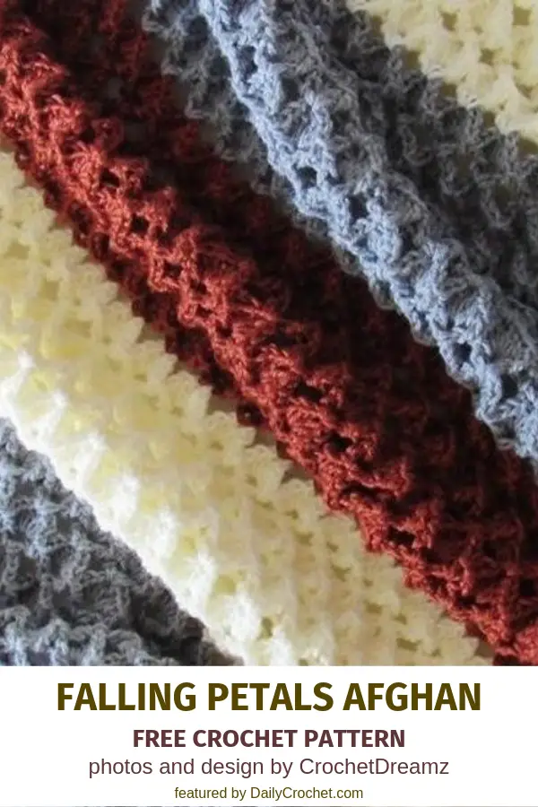 Free Crochet Afghan Pattern With Beautiful Texture - Daily Crochet