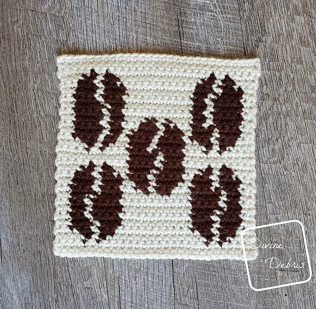 Coffee Beans Afghan Square For Tapestry Crochet Lovers - Daily Crochet