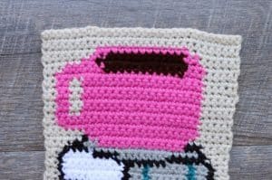 Tapestry Crochet Square For Your Coffee Themed Afghan - Daily Crochet