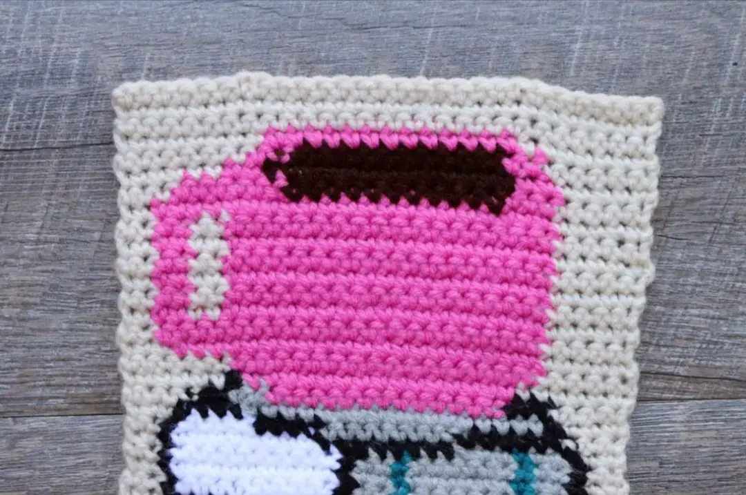 Tapestry Crochet Square For Your Coffee Themed Afghan - Knit And ...