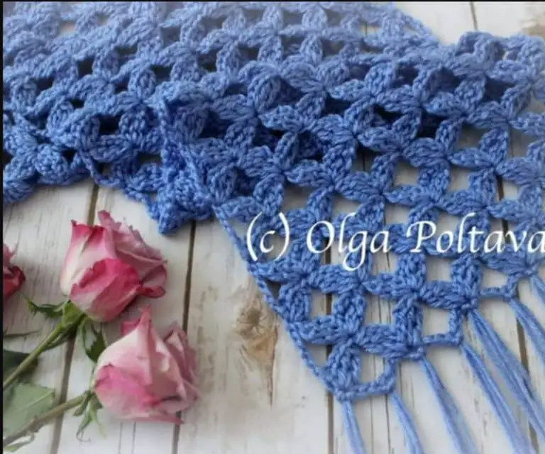 Crochet Lace Cluster Stitch Scarf - Daily Crochet
