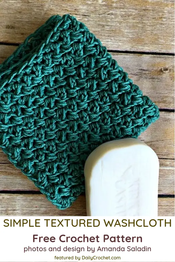 Easy Washcloth Crochet Pattern - Daily Crochet