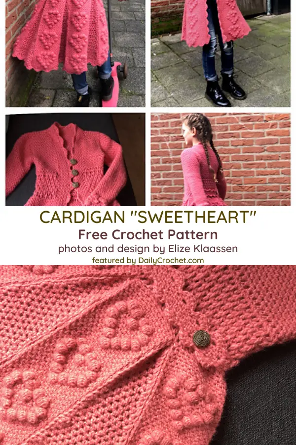 Beautiful Crochet Cardigan For Girls - Daily Crochet