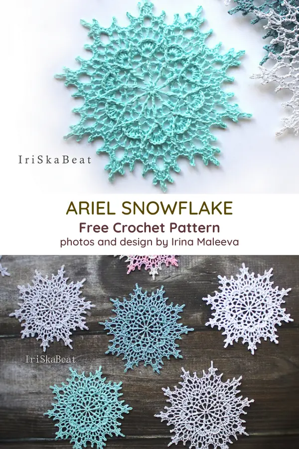 Ariel Snowflake Crochet Pattern - Daily Crochet