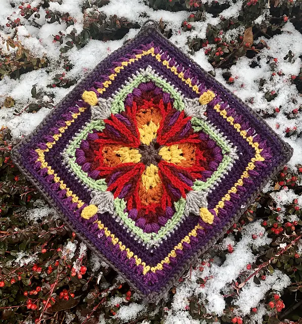 Super Lovely 12 Inch Crochet Square With Such A Poetic Name! - Daily ...